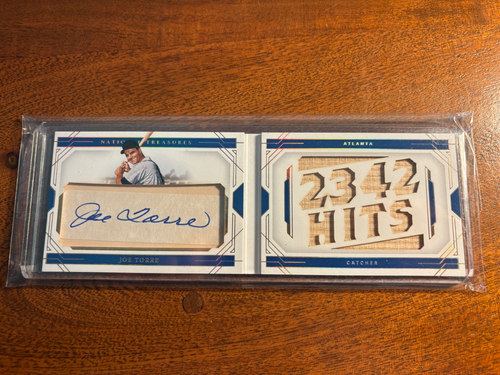 2020 National Treasure Booklet Joe Torre Autograph and Jumbo Bat 6/10 ...