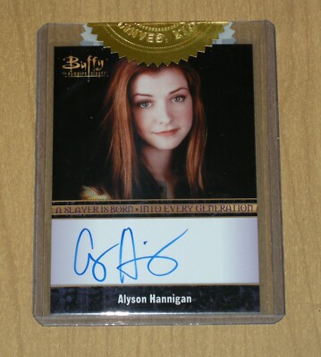 2017 Rittenhouse BUFFY VAMPIRE series 2 Alyson Hannigan autograph ...