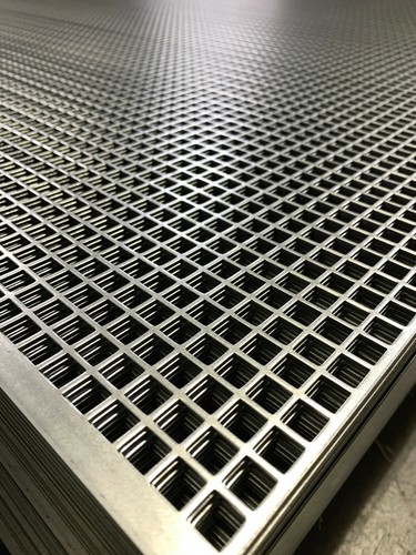 Stahl Verzinkt Lochblech QG10-12 Gitter t=2,0mm Individueller Zuschnitt ...