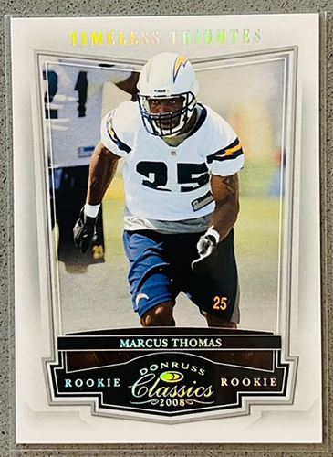 2008 Donruss Classics #173 Marcus Thomas /100 Silver Timeless Tributes ...