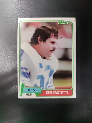 1981 Topps Football #142 Ken Fantetti Detroit Lions NM free shipping | eBay