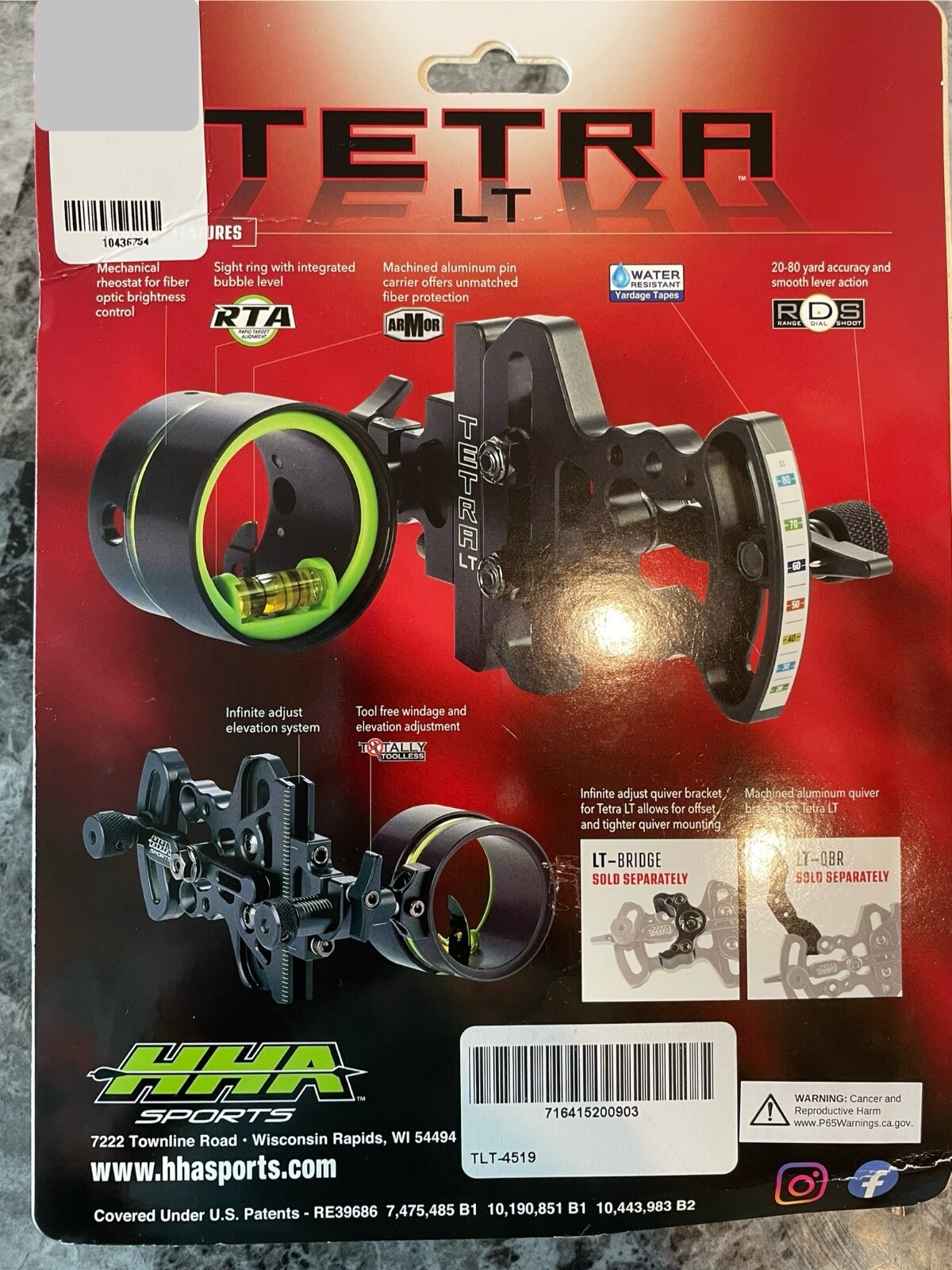 NEW 2023 HHA - TETRA LT 4519 w/.019 - 4 pin - 1.75" Scope Bow Hunting ...