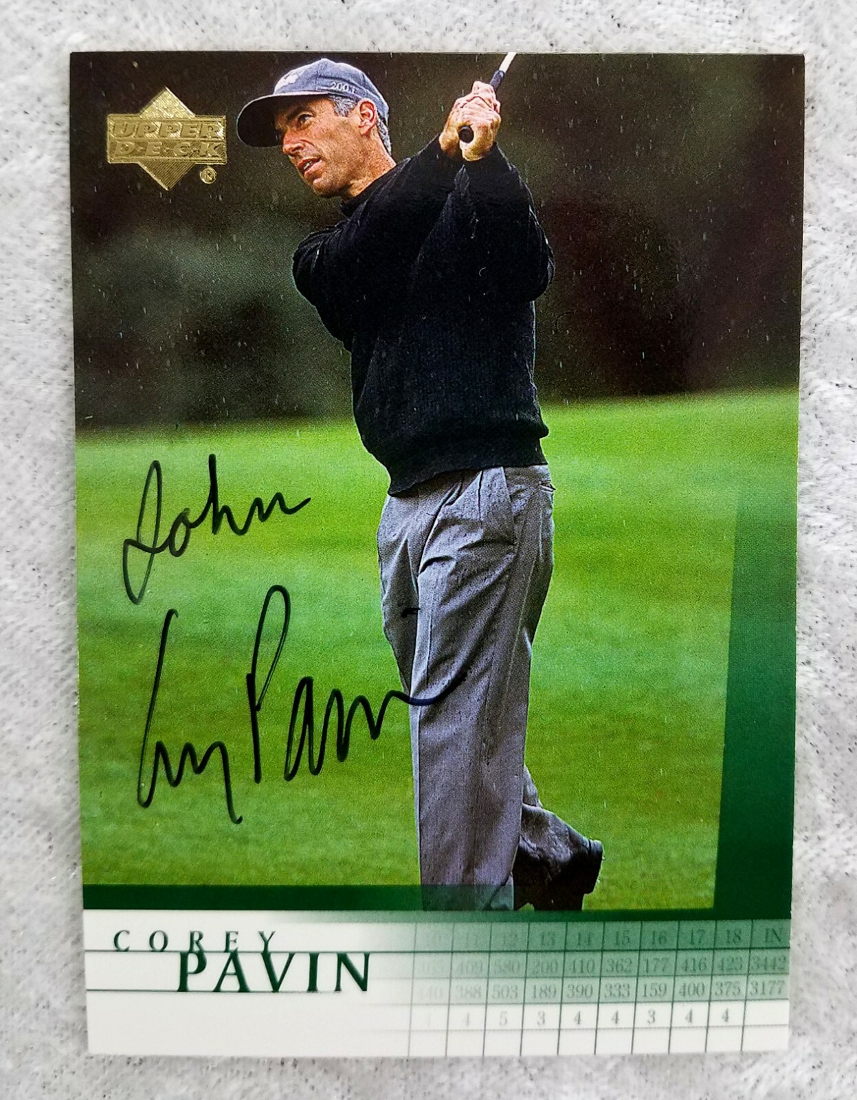 2001 Corey Pavin PGA Tour Upper Deck Autograph Signed Card #28 | eBay