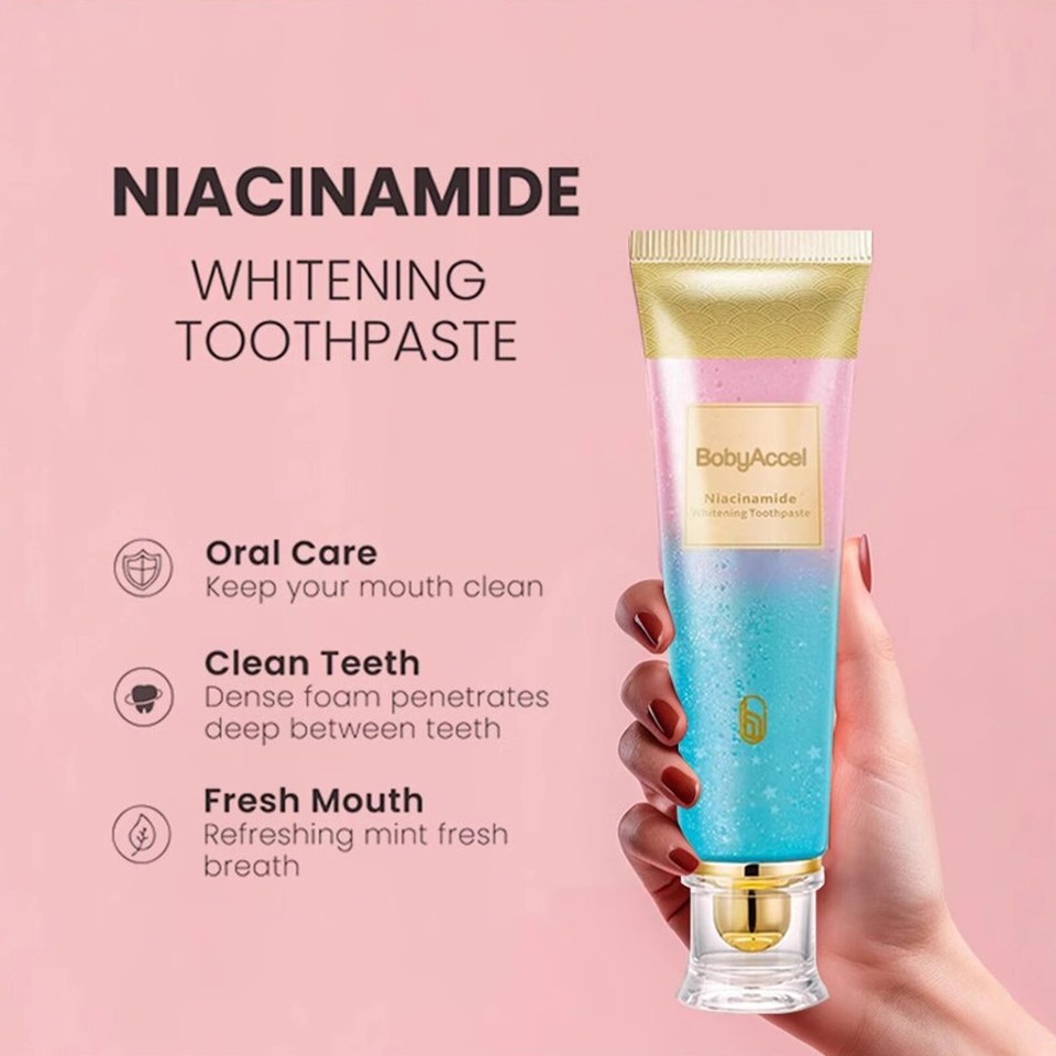 Body Accel -Niacinamide Whitening Toothpaste 100 Grams / 3.5 Oz UK ...