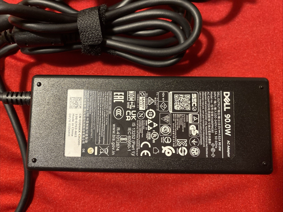 Dell Genuine OEM 90w 4.5mm AC Adapter Charger MK947 YD9W8 0W6KV ...