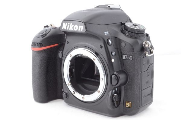 Nikon D750 DSLR Camera Body 24.3MP Full-Frame Black, Low Shutter Count ...