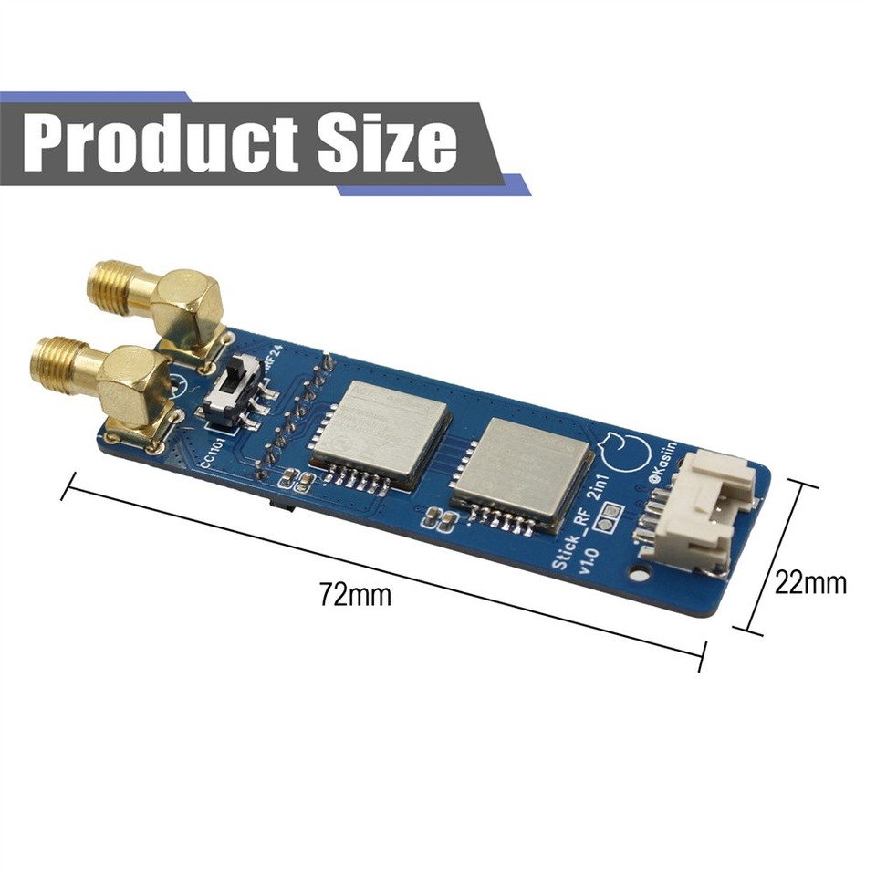 M5Stack StickC Plus2 RF 2-IN-1 Module 433MHz CC1101 + 2.4GHz NRF24 Dual Mode | eBay