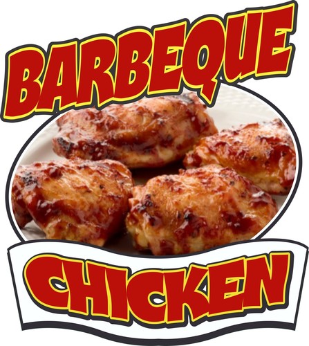 Chicken Barbeque Concession Decal 14" Food Truck Vinyl Signs Sticker | eBay