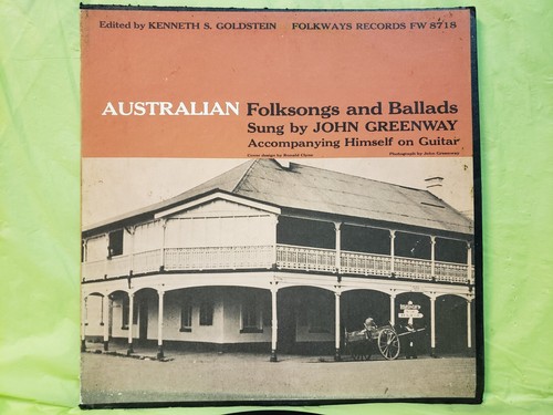 John Greenway – Australian Folksongs And Ballads - VINYL RECORD LP | eBay