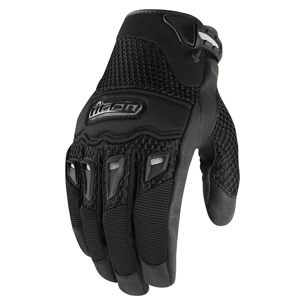 Icon Twenty-Niner/29ER BLACK MEN'S Motorcycle Street Bike Gloves ALL ...