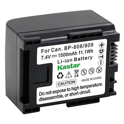 1x Kastar Battery for Canon BP-809 LEGRIA HF20 HF200 HF21 FS36 FS37 ...