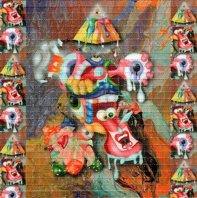 Pyramid Eyes by Brandon Ready BLOTTER ART perforated tabs psychedelic ...