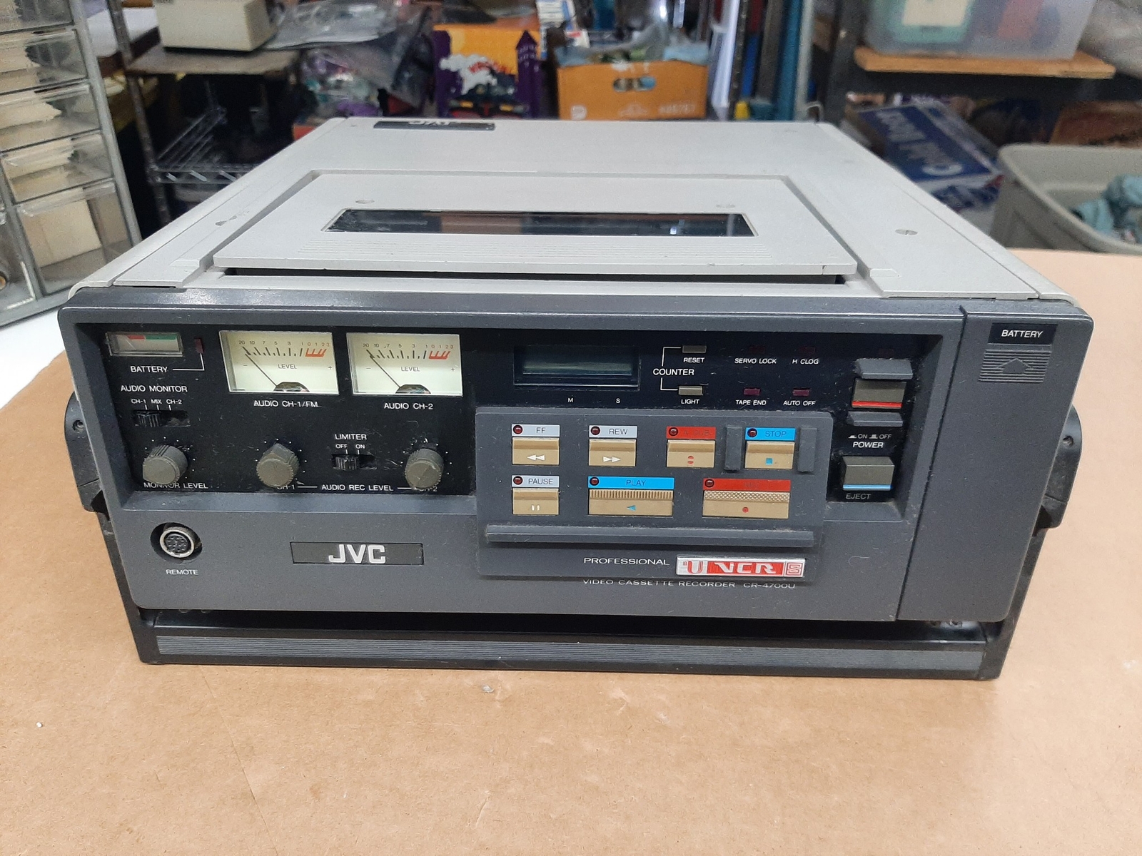 JVC VCR Model CR-4700U Professional Video Cassette Recorder Untested ...