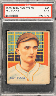 1935 Diamond Stars #46 Red Lucas Cincinnati Reds PSA 5 EX | eBay