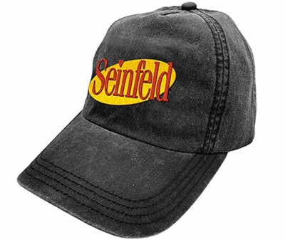Seinfeld Washed Black Embroidered Hat Cap. Warner Bros Headwear | eBay ...