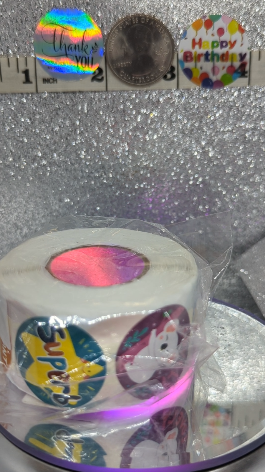 500 pcs Cute Cartoon Kids Encourage Sticker Seals Roll Reward Praise ...