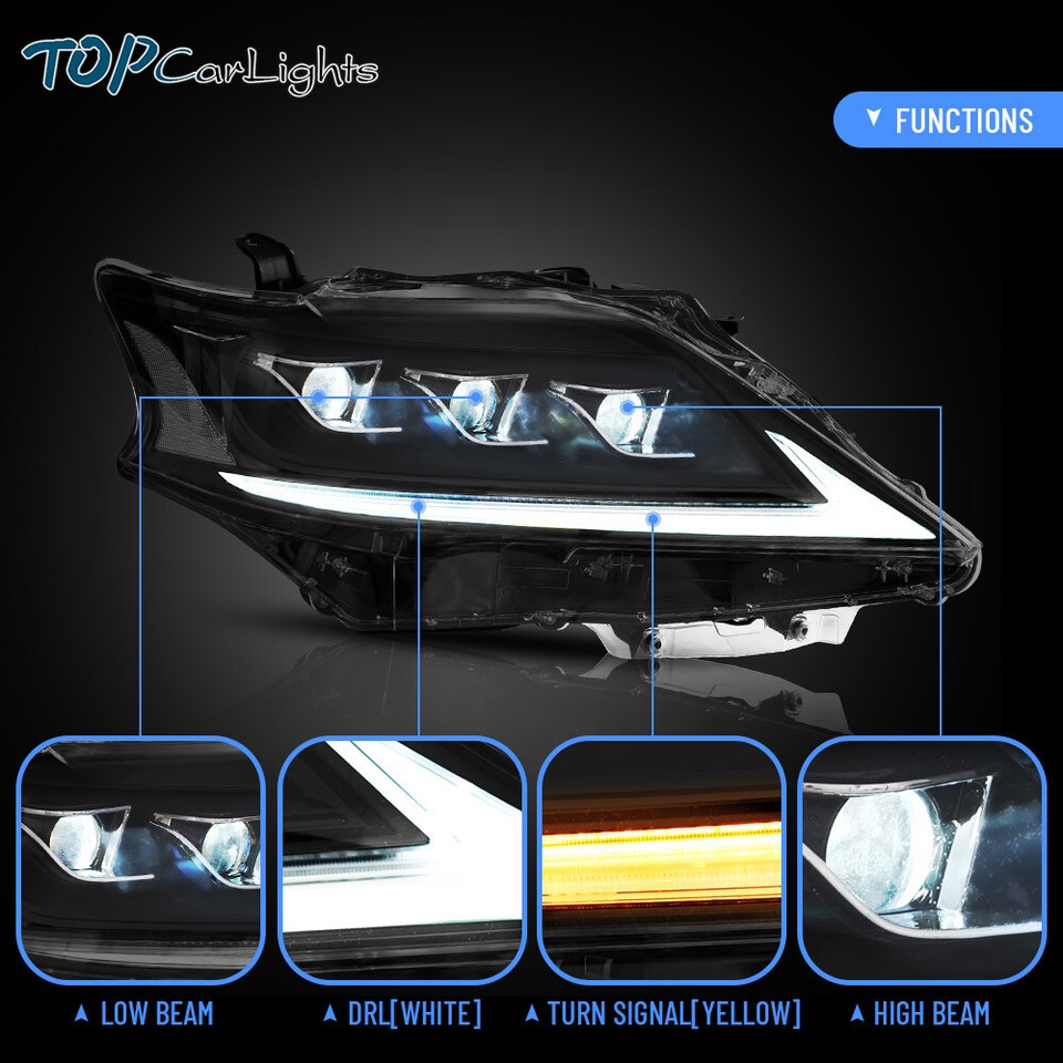 VLAND Full LED Headlights+Tail Lights For 2013-15 Lexus RX 350 450H w ...