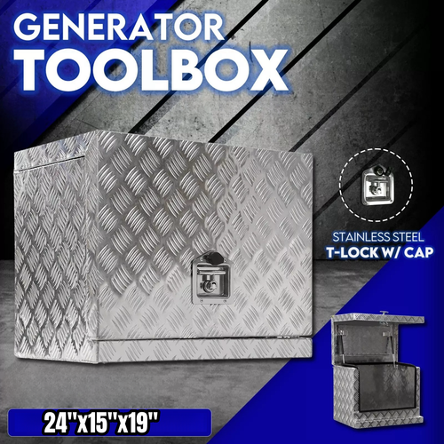 Aluminium Generator Tool Box Camper Caravan Ute Car Truck Toolbox 24 ...