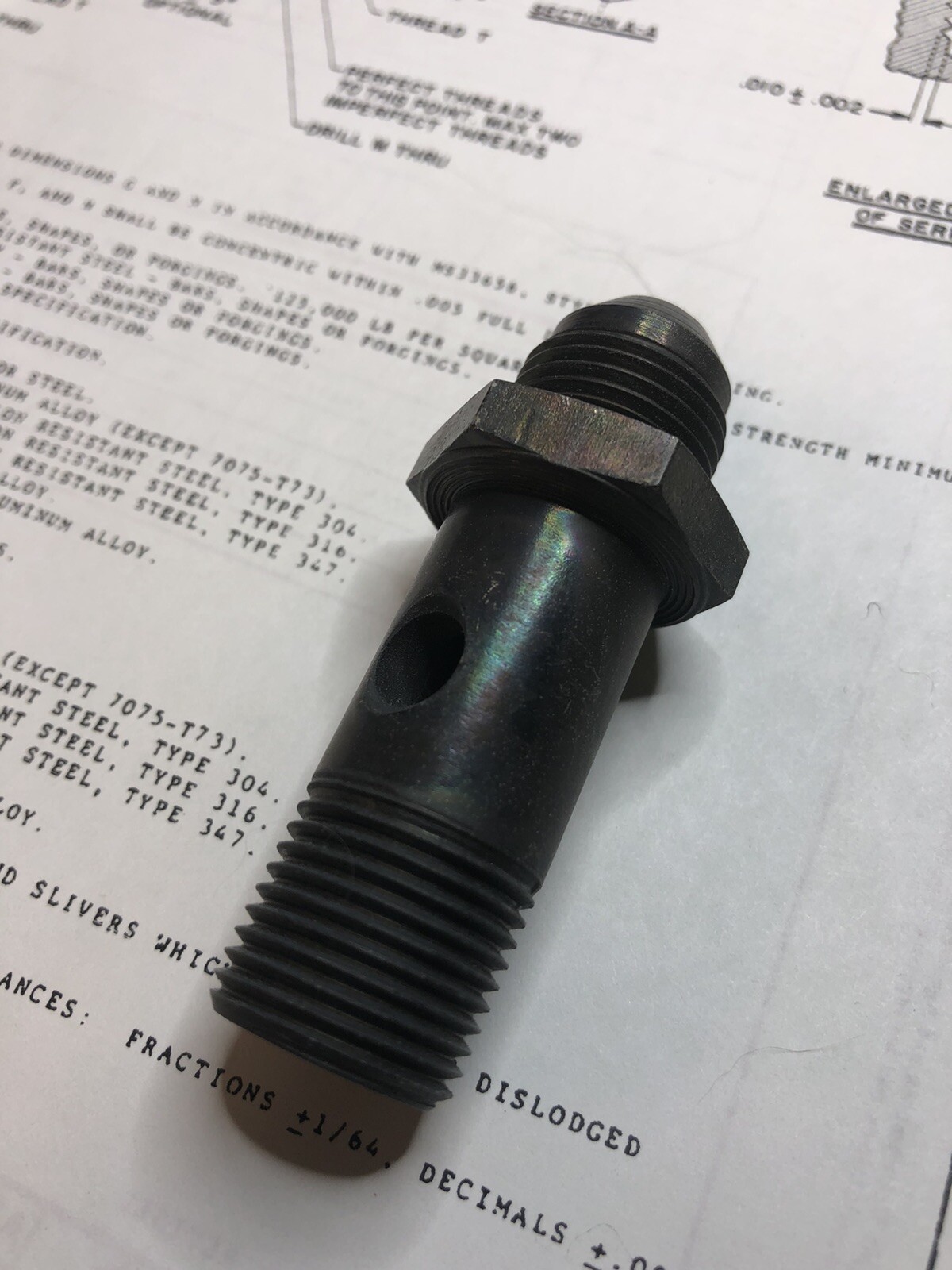 AN774-8 Fluid Passage Union, 1/2”, Steel | eBay