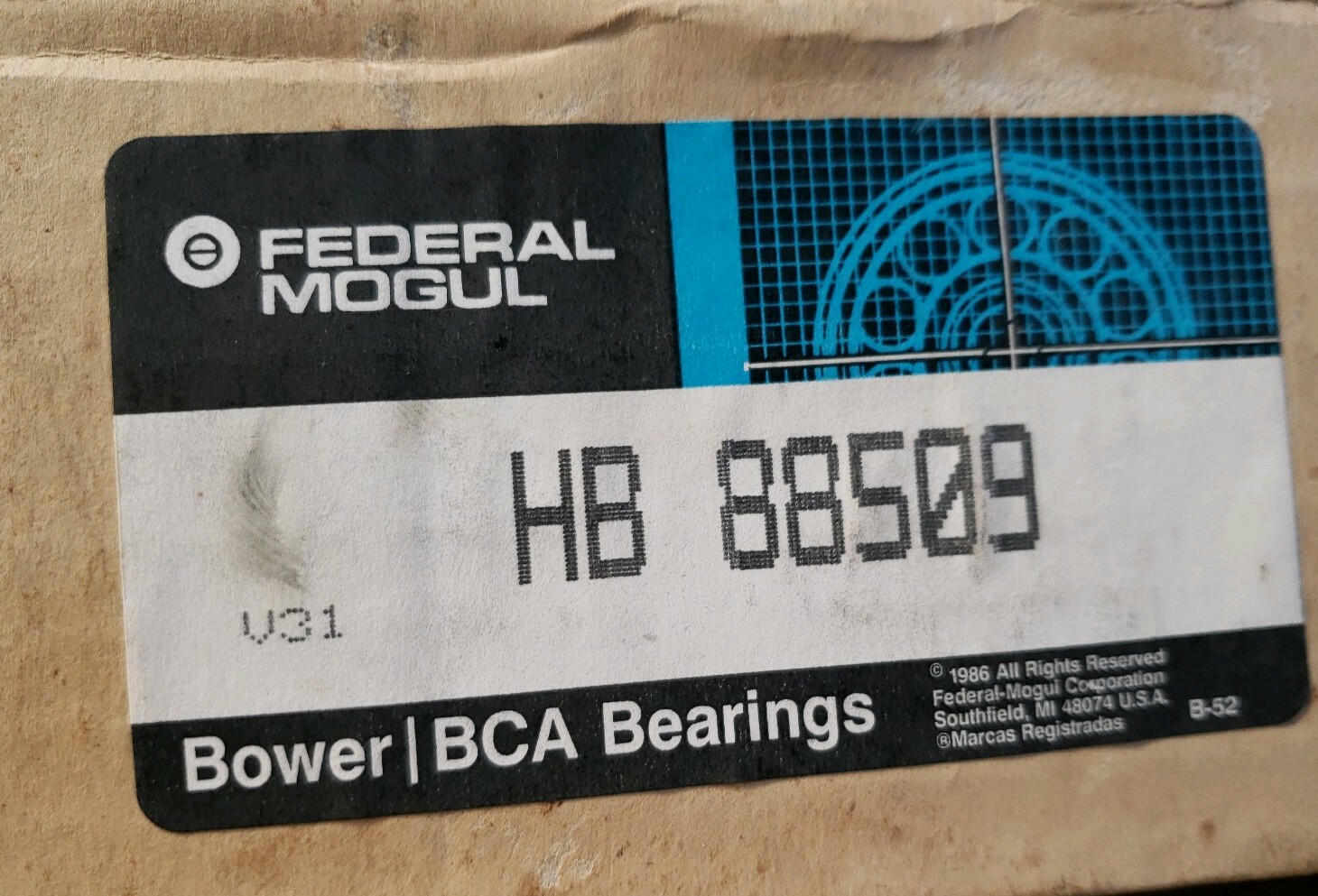 Federal Mogul HB88509 Center Support Bearing Bower BCA HB-88509 ...