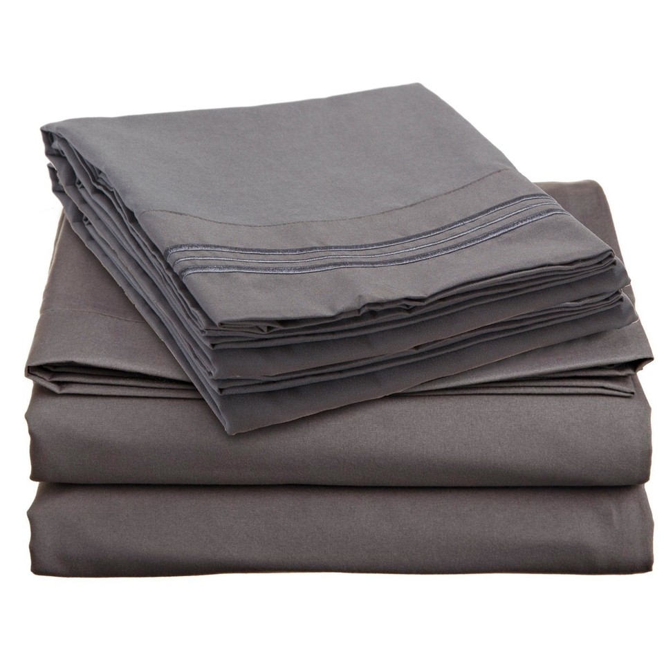 DEEP POCKET 1600 SERIES 4 PIECE BED SHEETS SUPER SOFT SHEET SET ALL ...
