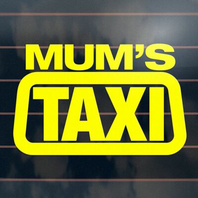 MUMS TAXI Sticker 170mm mum baby family car window decal | eBay Australia