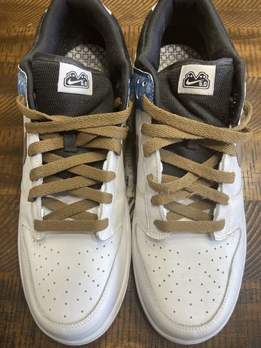 Nike Dunk Low NKE 6.0 Mad Cow White Blue Sneakers Mens 12. 2008 DS ...