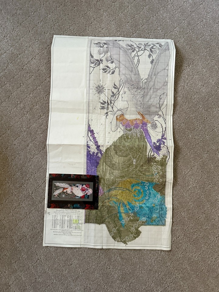 Mirabilia Fairy Flora Cross Stitch Pattern Kit Nora Corbett PARTIALLY ...