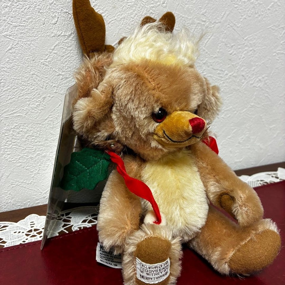Merrythought Christmas Reindeer Punkinhead Teddy Cheeky, 21cm, Used | eBay