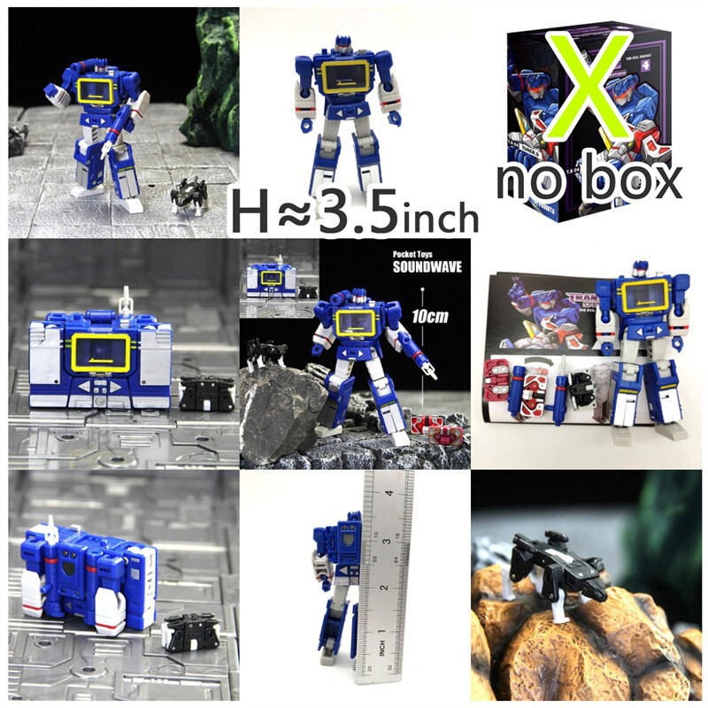 3.5in PocketToys PT04 Tuner.S T.S 04 Soundwave Kit Action Figure Toy ...