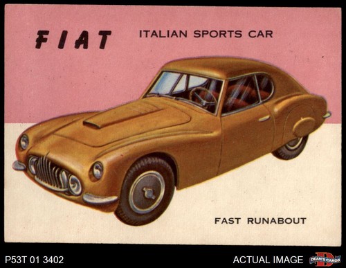 1954 Topps World on Wheels #122 Fiat 6 - EX/MT | eBay