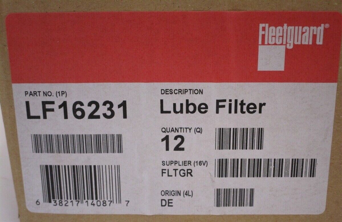 FLEETGUARD LF16354 - cross reference oil filters | oilfilter ...