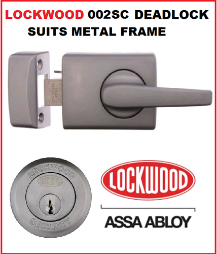 Lockwood Deadlatch Single Cylinder lock Lever Metal Frame Strike 002 ...