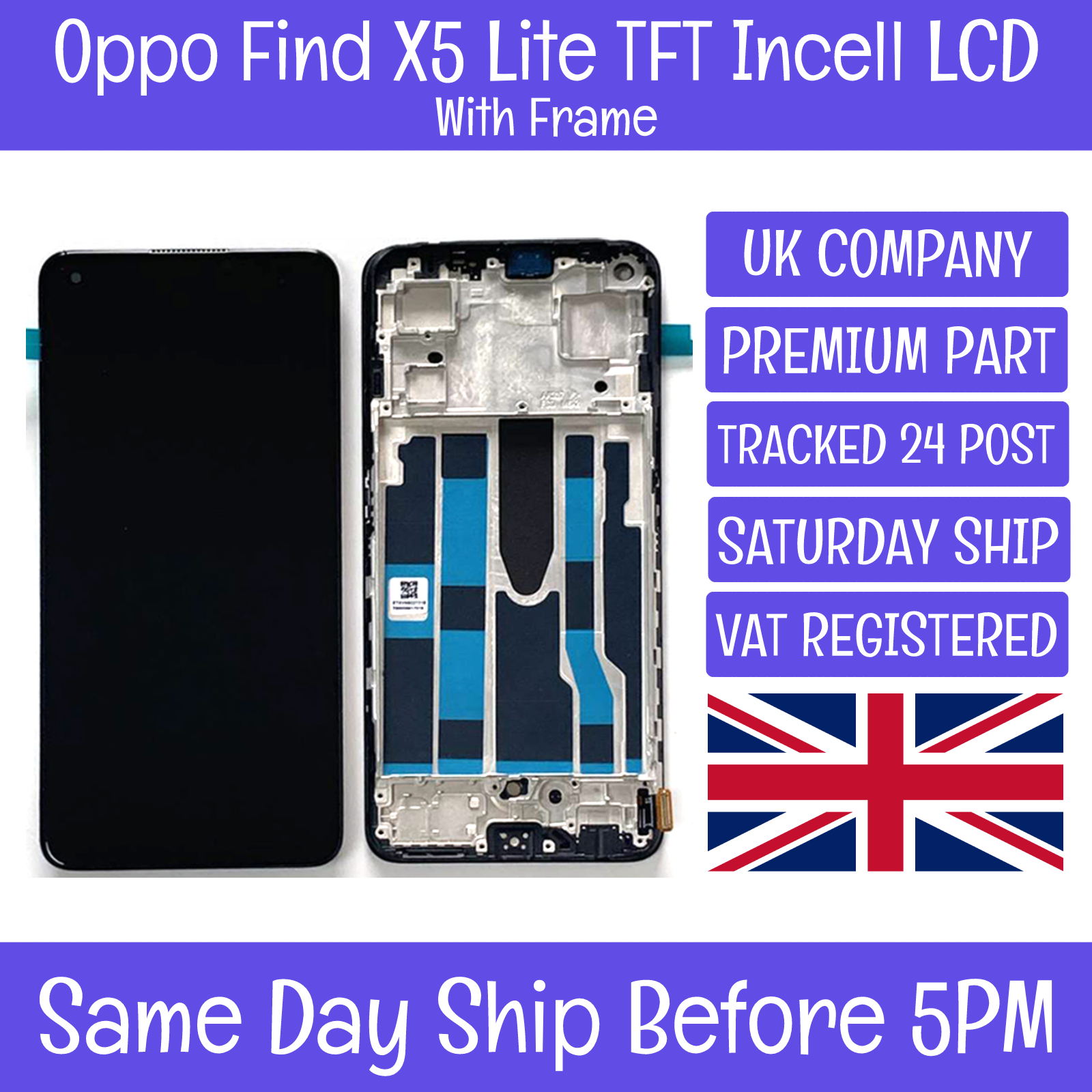 Oppo Find X5 Lite CPH2371 Incell LCD Screen Display Touch Digitizer ...