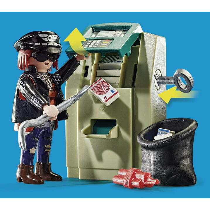 Playmobil Bank Robber & Police Motorcycle Chase Set City Action 70572 ...