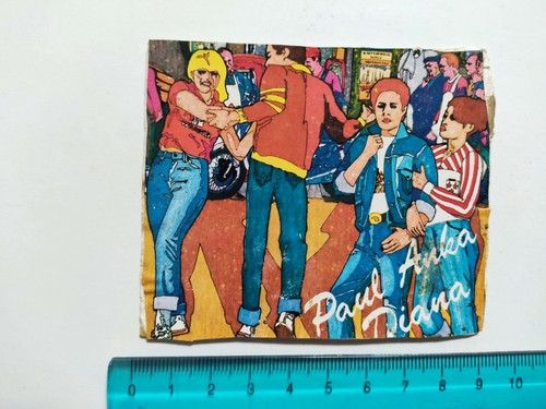 Adhesive Paul Anka Diana Sticker Autocollant Vintage 80s Original | eBay