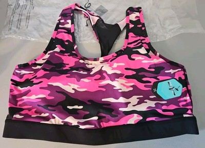 NWT LulaRoe Rise Invincible Sports Bra 2X Camo Pink Purple Black | eBay