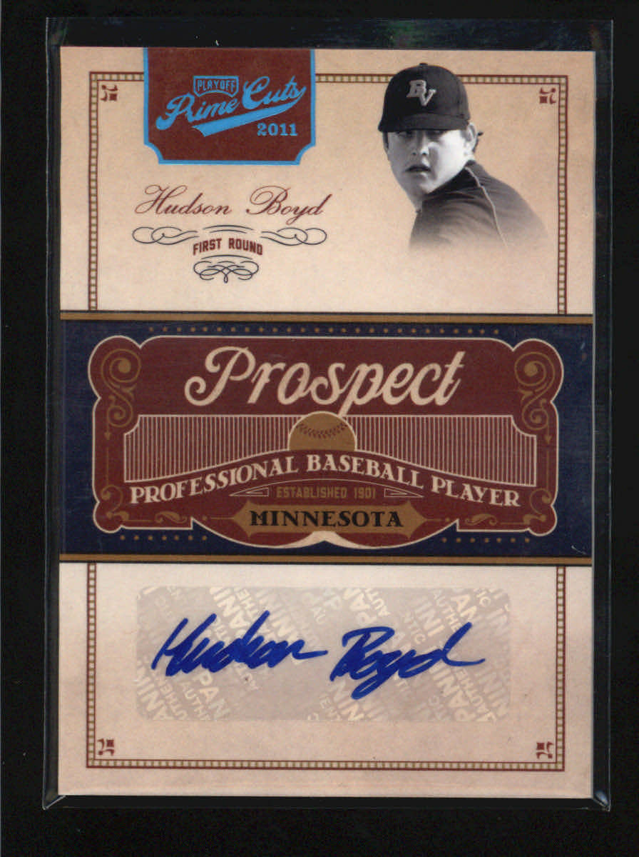 HUDSON BOYD 2011 PRIME CUTS BLUE ROOKIE RC AUTOGRAPH AUTO #11/25 AD6208 ...