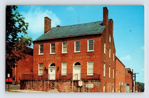 Postcard Virginia Fredericksburg VA Washington Masonic Lodge 1963 ...