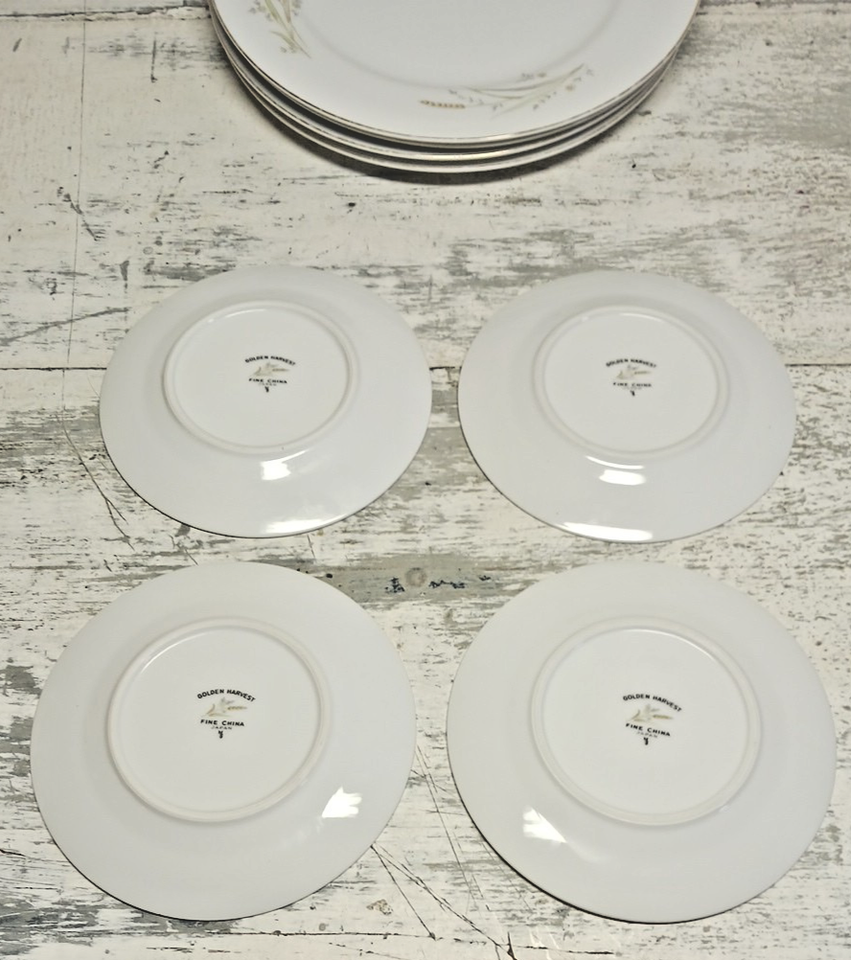 Service for 4 Vintage Golden Harvest Fine China Japan Wheat Pattern 16 ...
