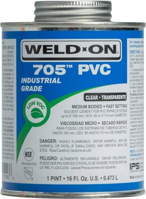 WELD ON 705 CLEAR PVC CEMENT 32oz | eBay