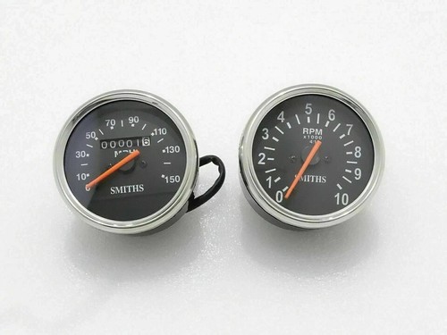 For SMITH SPEEDOMETER 0-150MPH RPM TACHOMETER For BSA TRIUMPH NORTON ...
