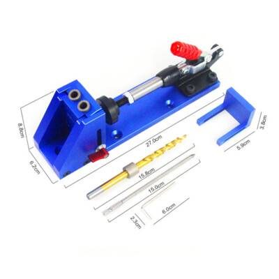 XK-2 Diagonal Puncher Aluminum Alloy Blue Pocket Jig Kit For Wood ...