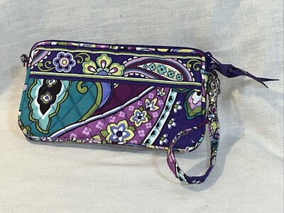 Vera Bradley “HEATHER “Zip Expandable Organizer Wristlet Wallet | eBay