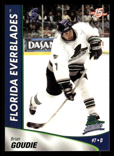 Brian Goudie 2002 Choice Florida Everblades ECHL #08 Florida Everblades ...