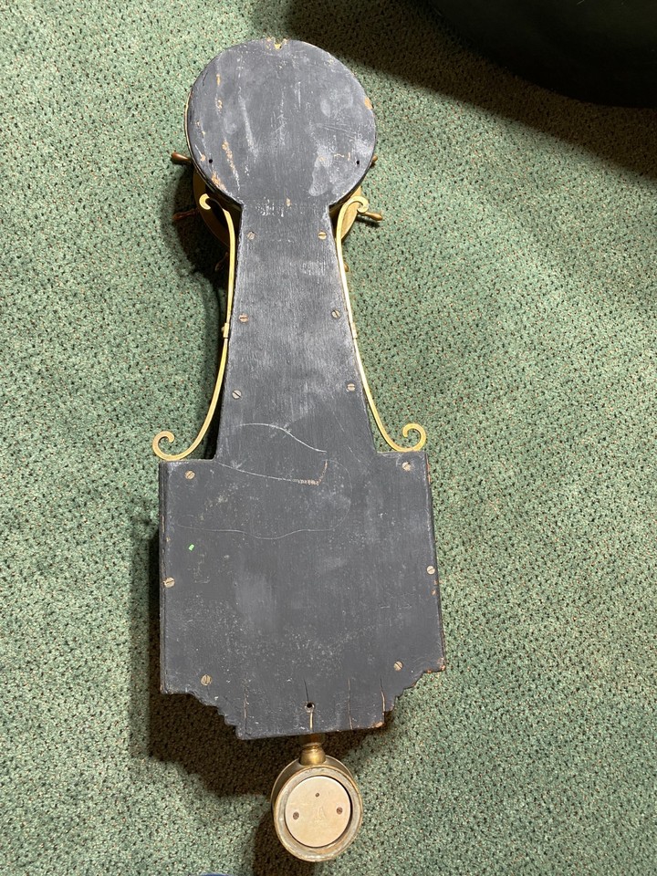 C1920 FIRE ISLAND, LONG ISLAND Folk Art Diorama Clock Barometer UNIQUE ...