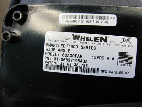 Whelen Smart LED Wide Angle 600 Series 12 Volt Light | 01-06837195AOB | Amp