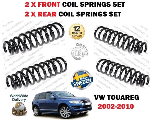FOR VW TOUAREG 2.5 3.0 TDI 3.2V6 2002-2010 2X FRONT + 2 X REAR COIL ...