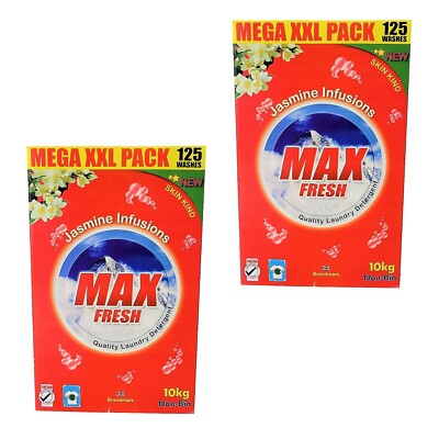 2x Max Fresh Universal Lessive en poudre 2x10 kg 250 Lavages | eBay