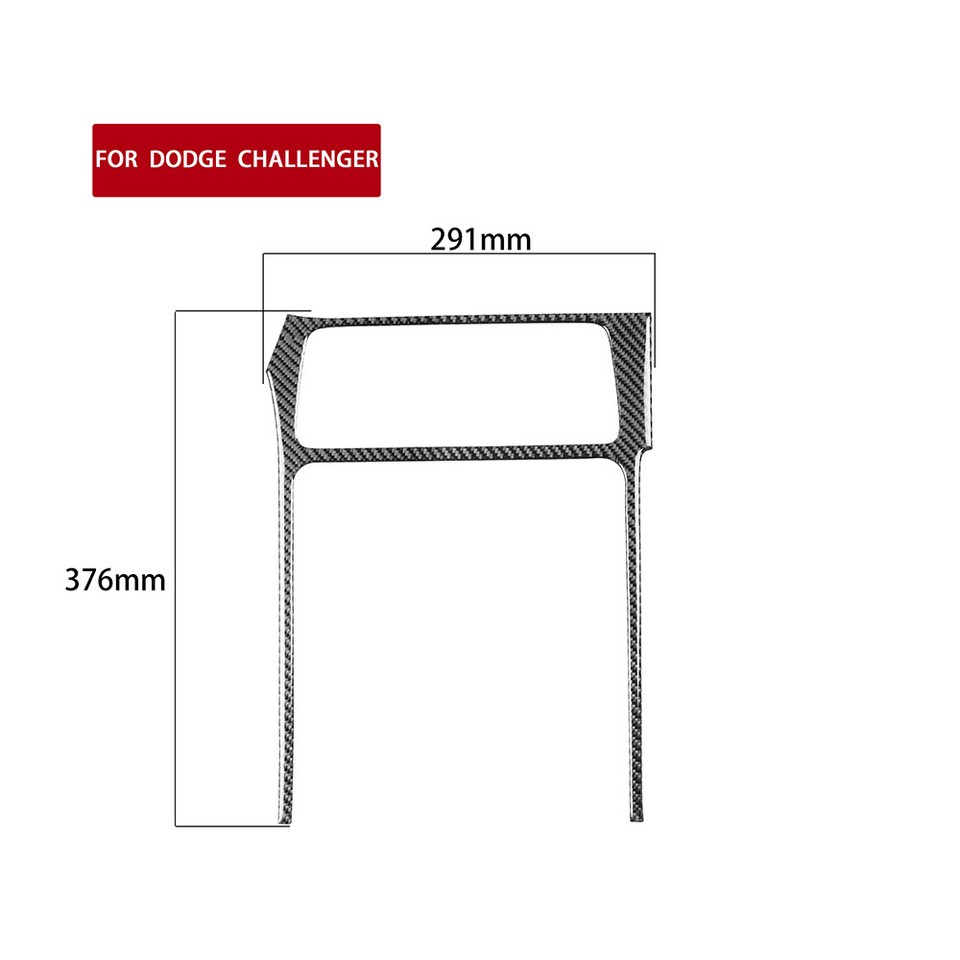 Carbon Fiber Center Console AC/ radio Panel Cover For Dodge Challenger ...